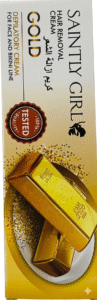 SAINTLY GIRL GOLD HAIR REMOVAL CREAM Depilatory Cream For Face And ...